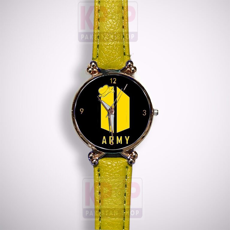 BTS ‘BUTTER’ Inspired ARMY Logo Leather Watch – 6 Colors - KPOP ...