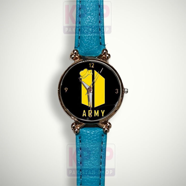 BTS ‘BUTTER’ Inspired ARMY Logo Leather Watch – 6 Colors - KPOP ...
