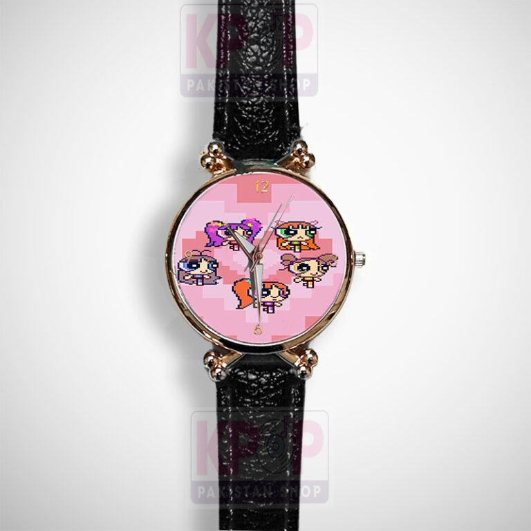 NEWJEANS x Powerpuff Girls Leather Watch - KPOP PAKISTAN SHOP